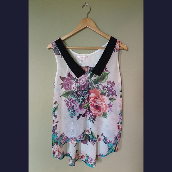 Band of Gypsies | Tops | Band Of Gypsiesnordstrom High Low Floral Tank ...